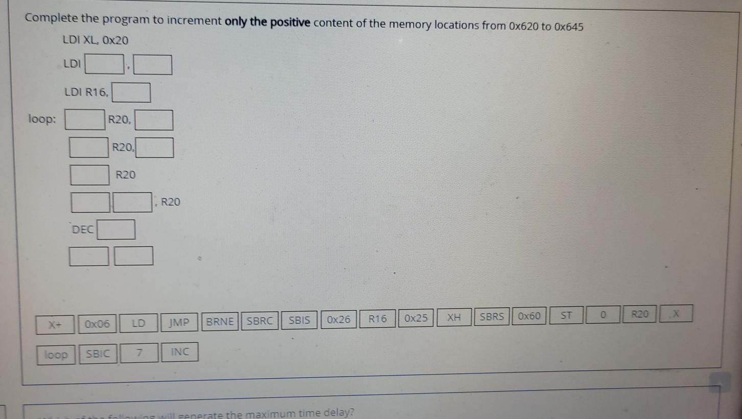 Solved Complete the program to increment only the positive | Chegg.com