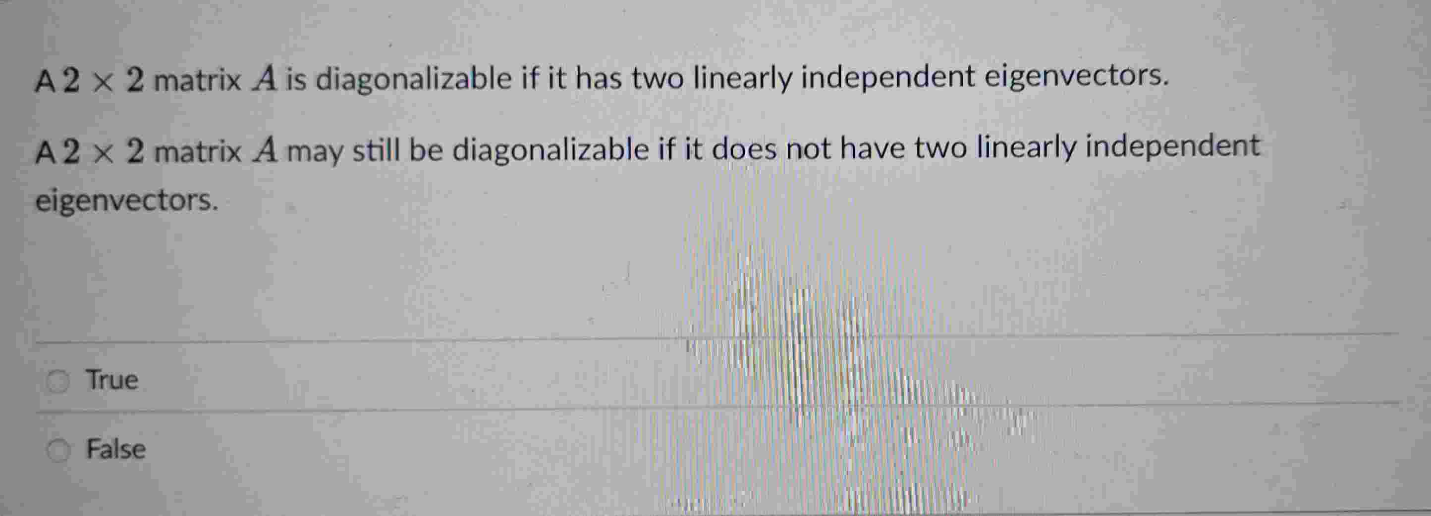 Solved A \( 2 \times 2 \) ﻿matrix \( ﻿A \) ﻿is | Chegg.com