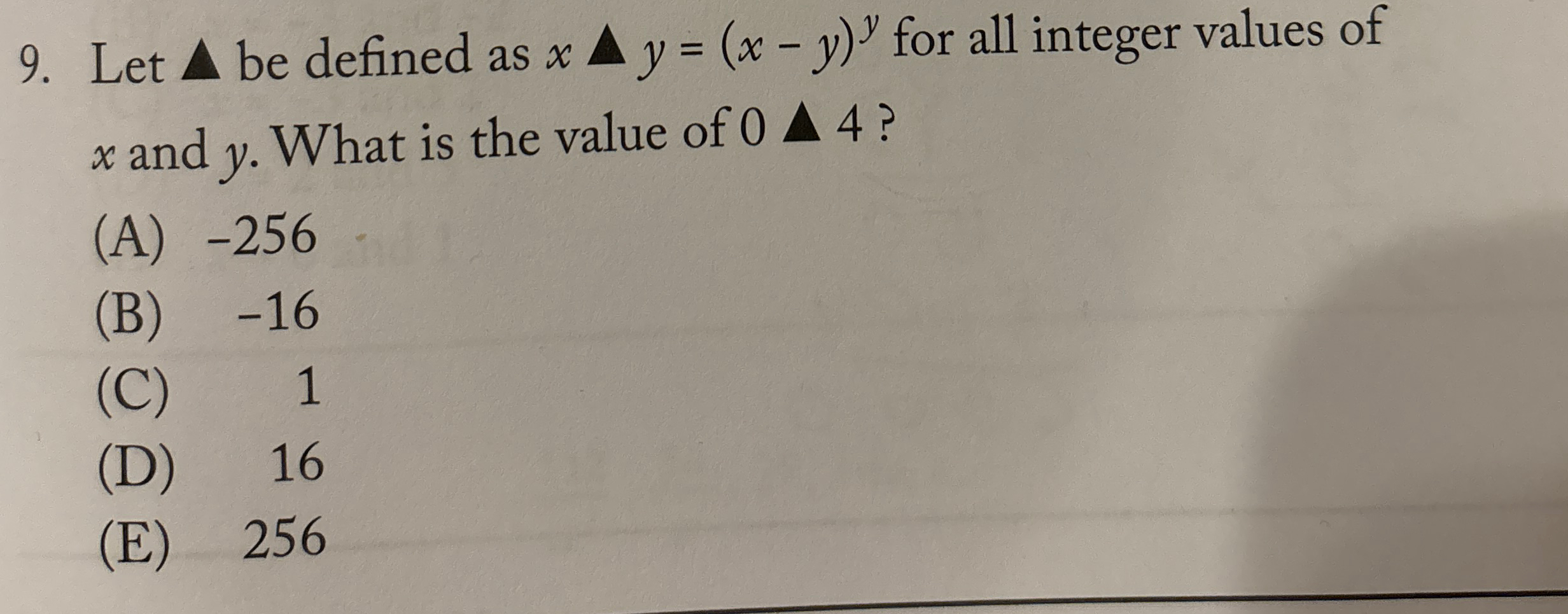 Solved Let Δ ﻿be defined as xΔ=(x-y)y ﻿for all integer | Chegg.com