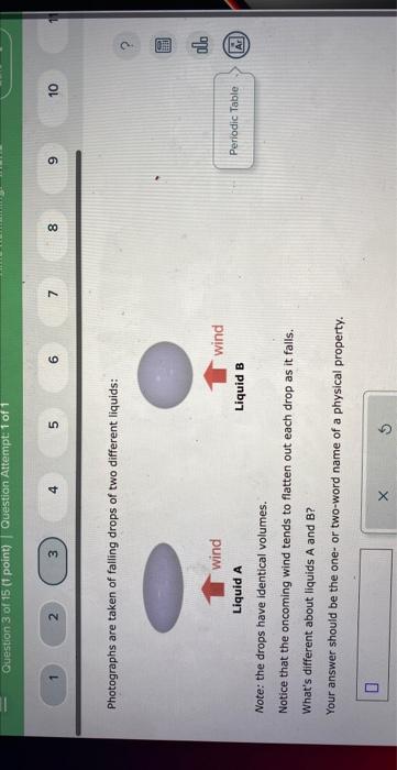 Solved Photographs are taken of falling drops of two | Chegg.com