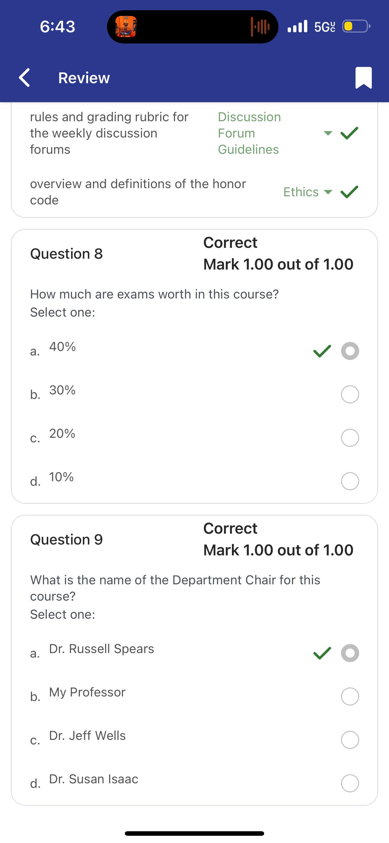 Solved 6:43Reviewrules and grading rubric for the weekly | Chegg.com