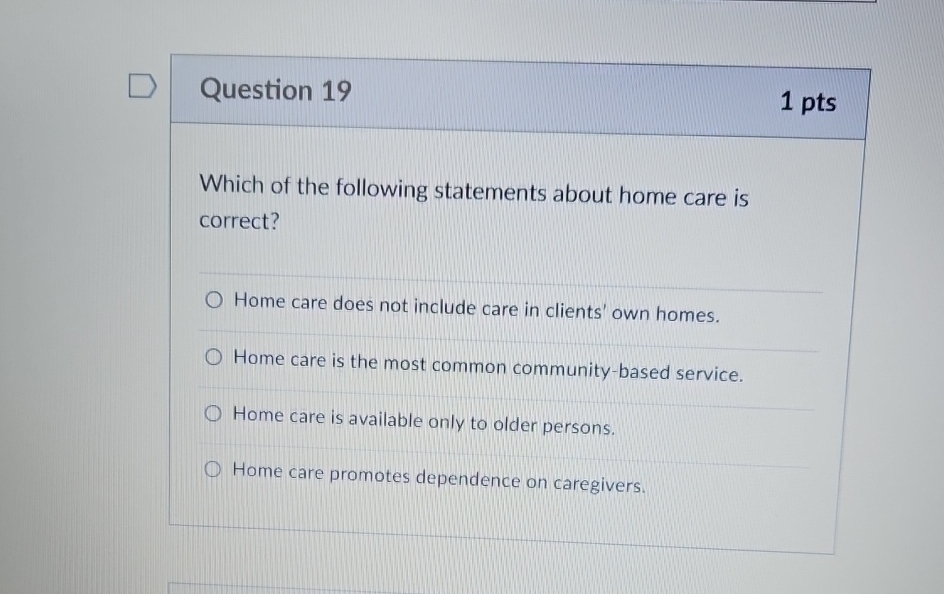Solved Question 191 ﻿ptsWhich of the following statements | Chegg.com