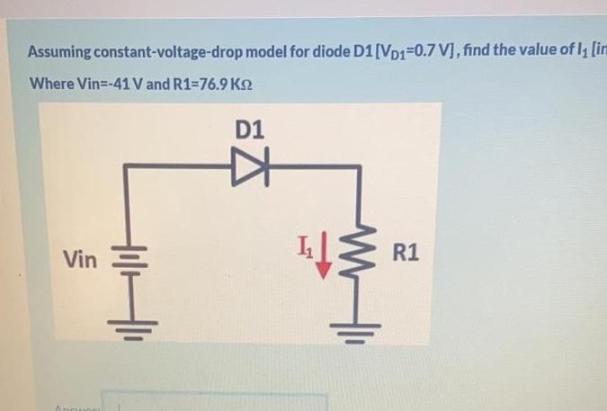 Solved Assuming constant-voltage-drop model for diode D1[ | Chegg.com