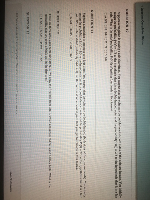 Solved Question Completion Status: QUESTION 10 Suppose a | Chegg.com