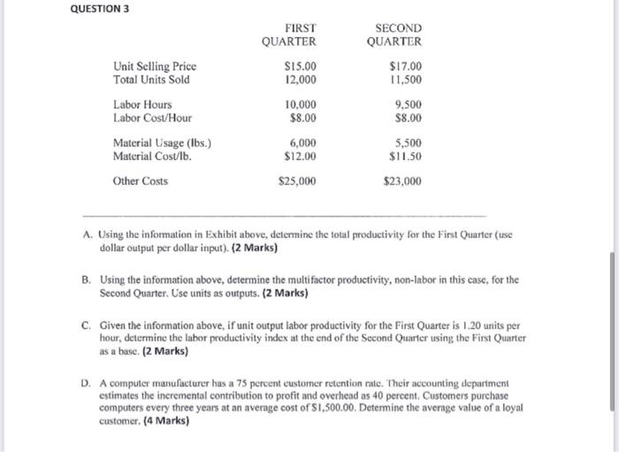 Solved QUESTINM ? A. Using the information in Exhibit above, | Chegg.com