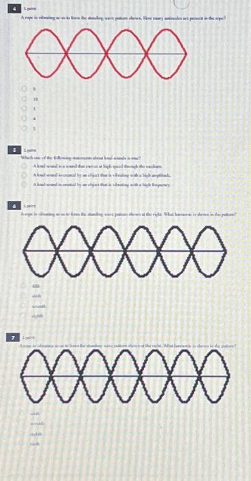 Solved 4. a rope is vibrating so as to form the standing | Chegg.com
