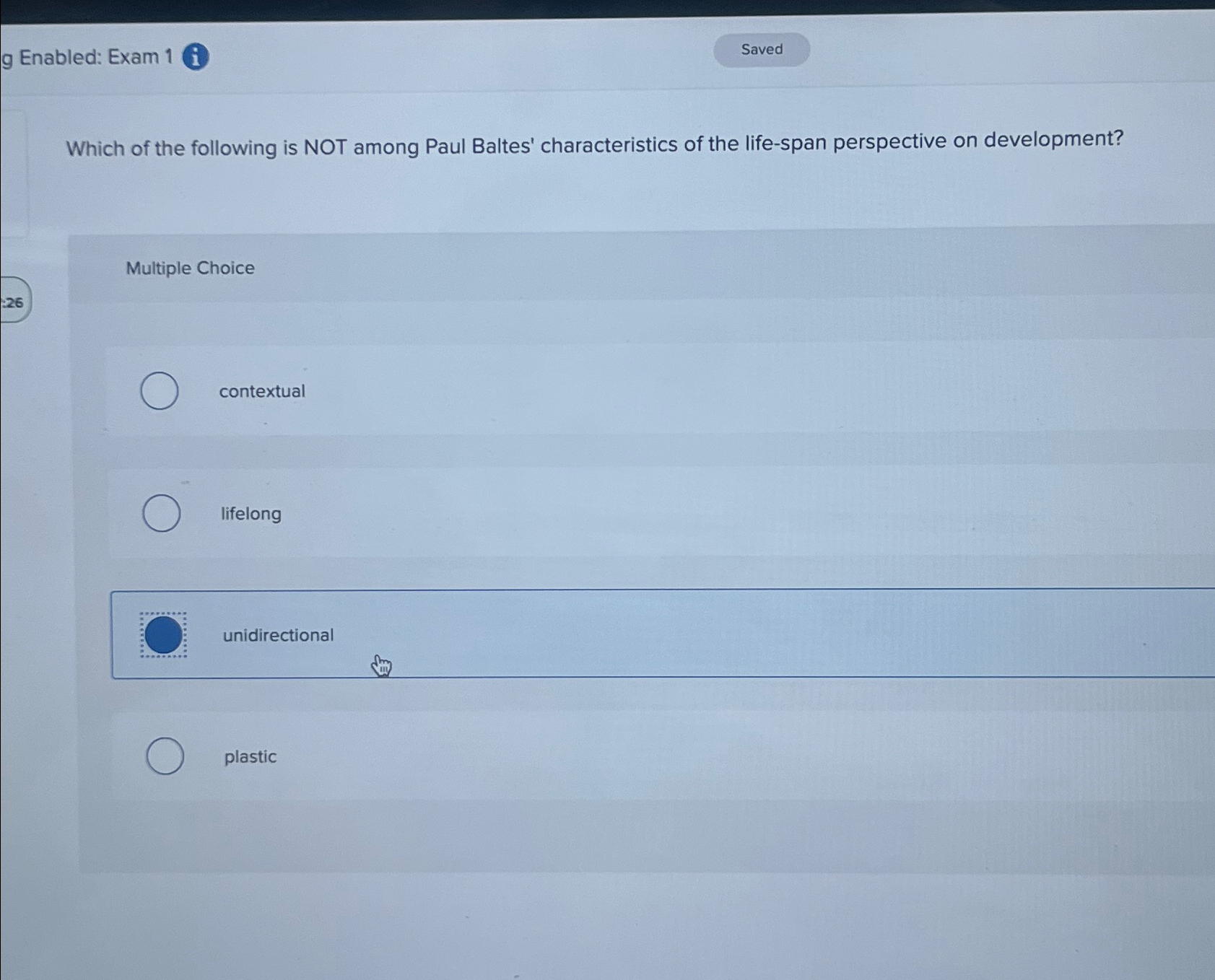 Solved g Enabled: Exam 1 ﻿iWhich of the following is NOT | Chegg.com