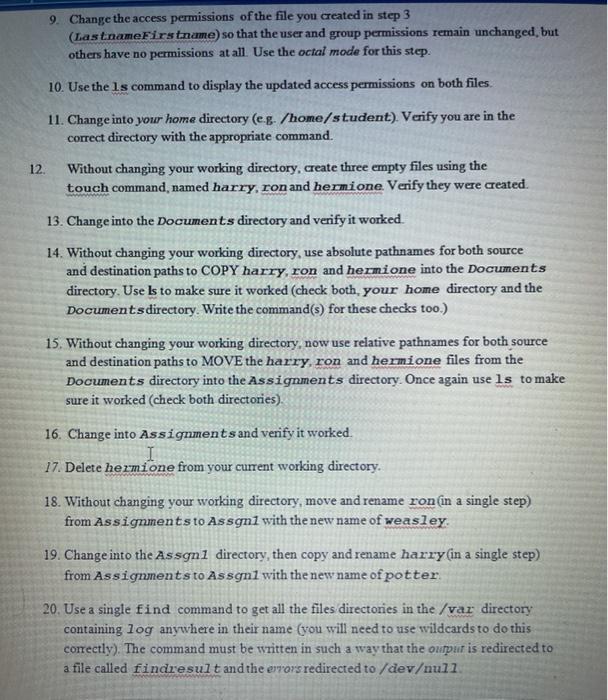 Solved 1 Without changing your working directory, create a | Chegg.com