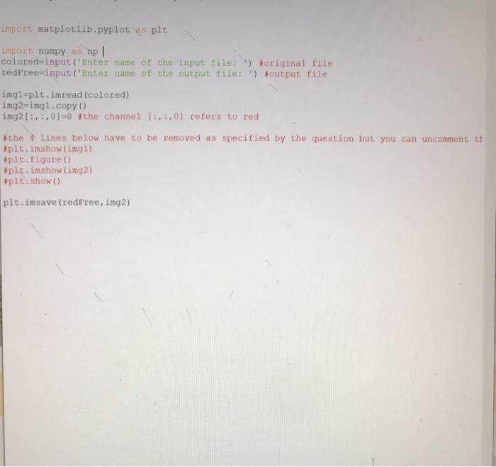 Solved import matplotlib.pyplot as pit import numpy as np | | Chegg.com