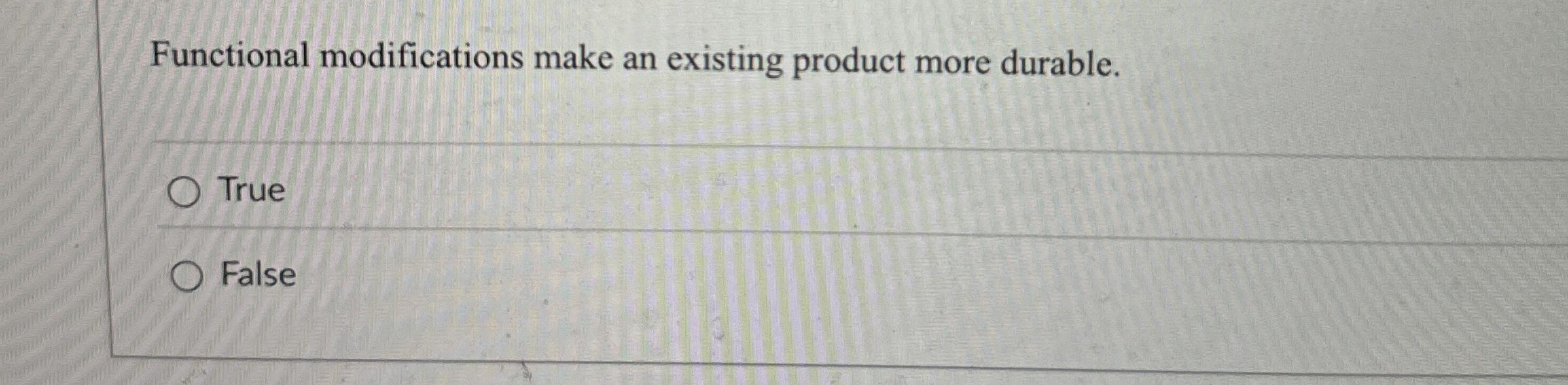Solved Functional modifications make an existing product | Chegg.com