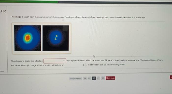 Solved answess pleaseedrop down options:1. achromatism, | Chegg.com