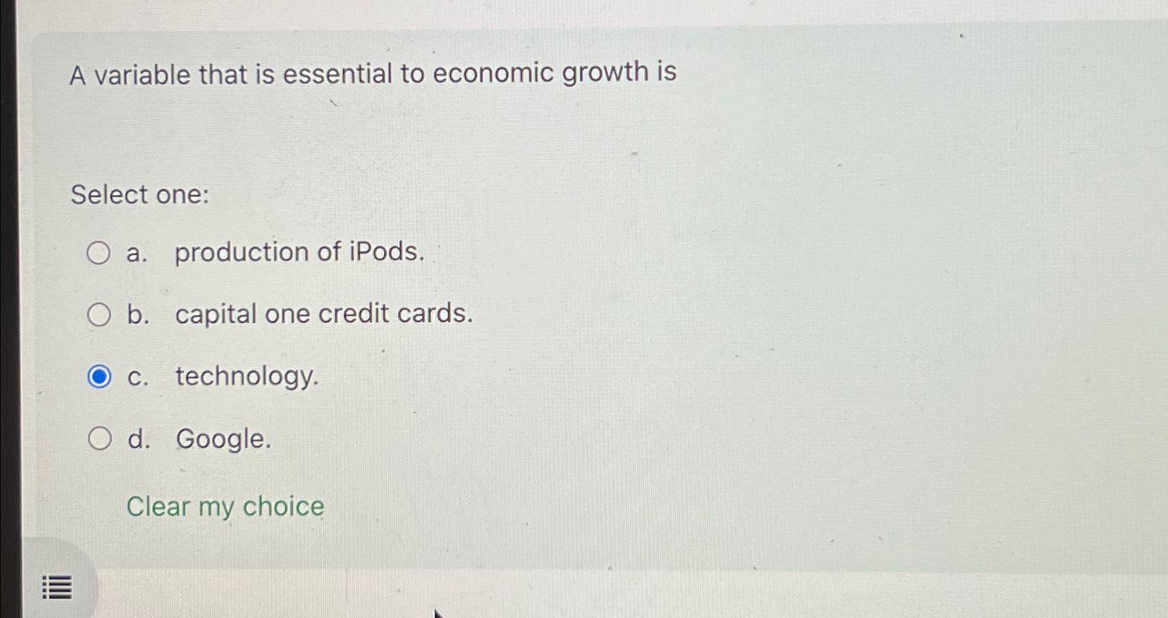 Solved A variable that is essential to economic growth | Chegg.com