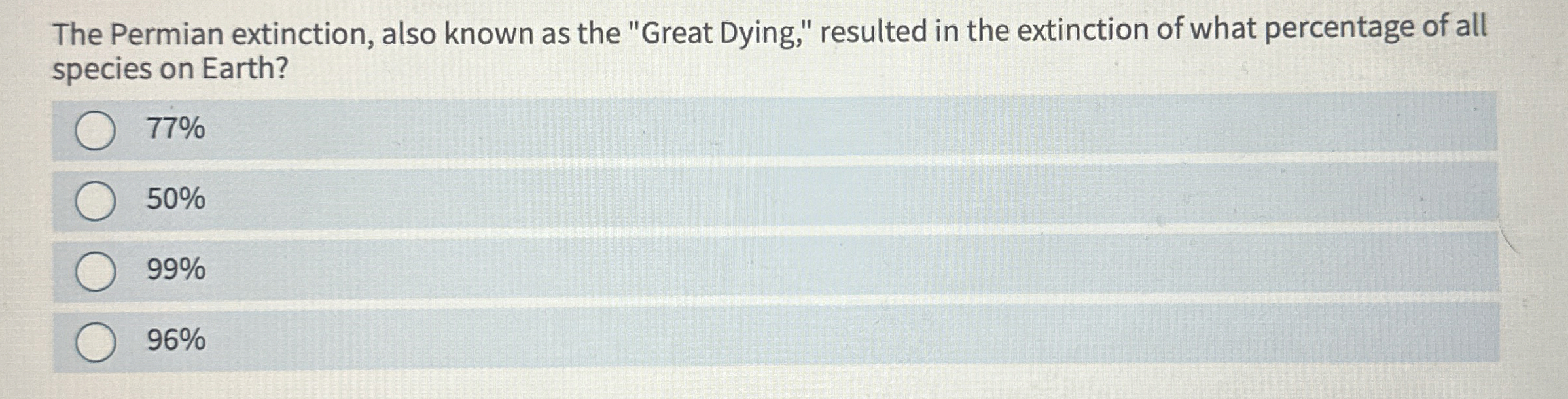 Solved The Permian extinction, also known as the "Great | Chegg.com