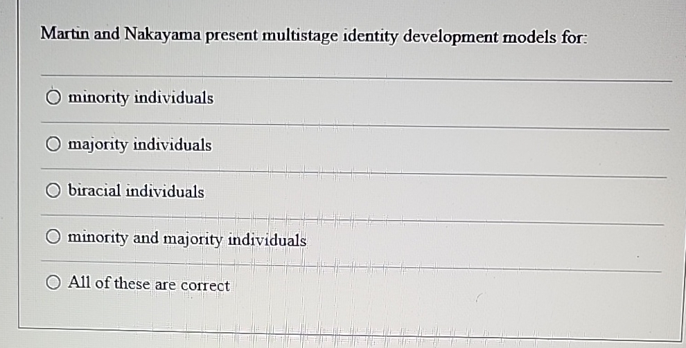 Solved Martin and Nakayama present multistage identity | Chegg.com
