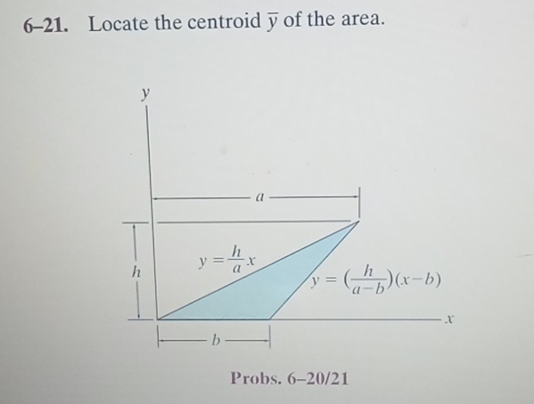 Solved 6-21. Locate the centroid ?bar (y) of the | Chegg.com Solved 6-21. Locate the centroid ?bar (y) of the | Chegg.com