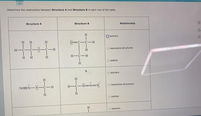 Solved Determine the relationship between Structure A and | Chegg.com
