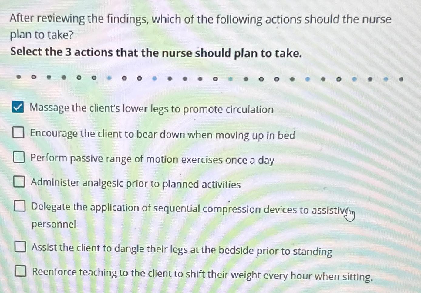 Solved After reviewing the findings, which of the following | Chegg.com