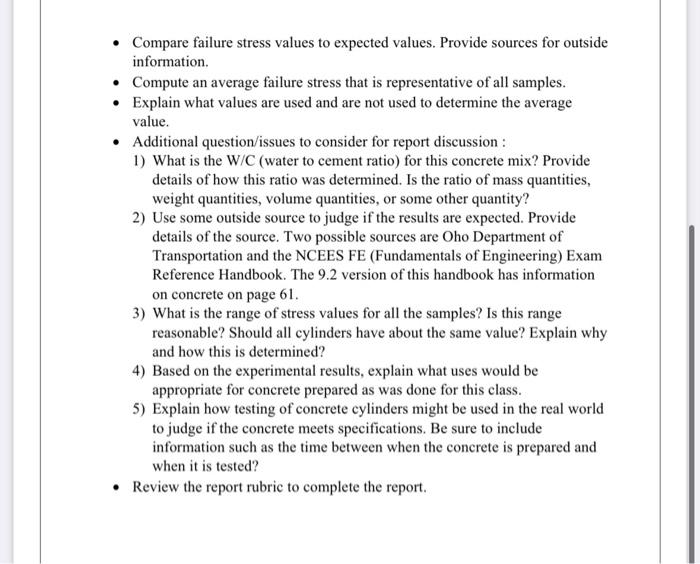 Solved CVE 310 Strength of Materials Laboratory Laboratory 8 | Chegg.com