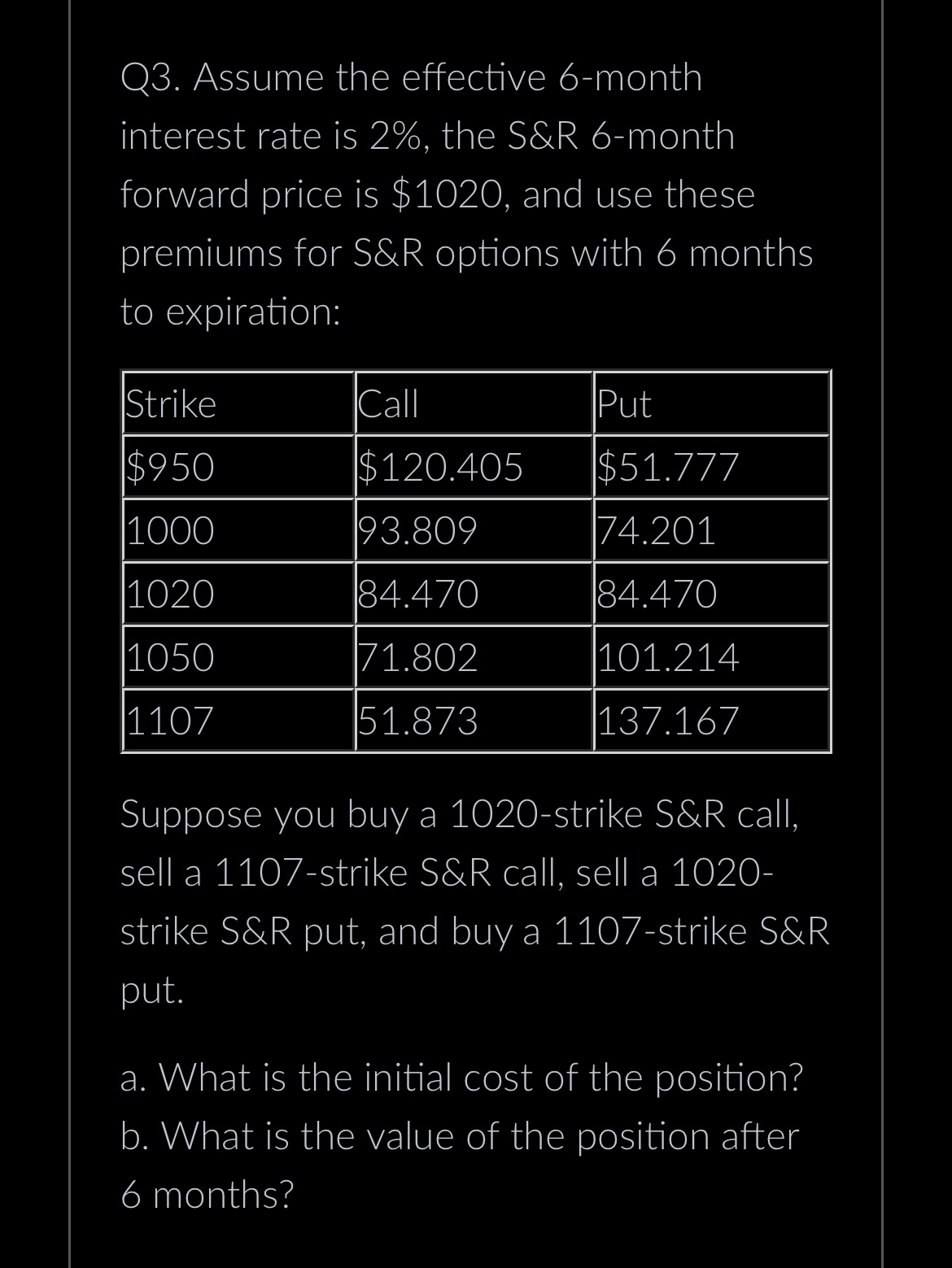 Solved Q3. ﻿Assume the effective 6-month interest rate is | Chegg.com