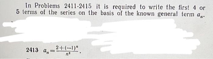 Solved In Problems 2411-2415 it is required to write the | Chegg.com