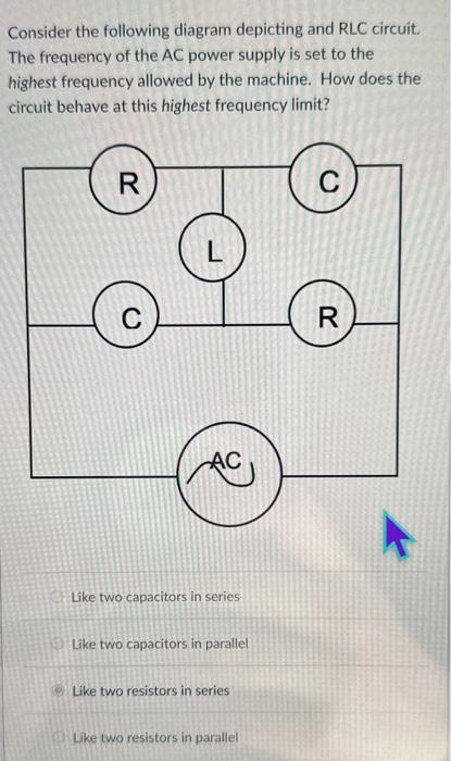 Solved Consider the following diagram depicting and RLC | Chegg.com