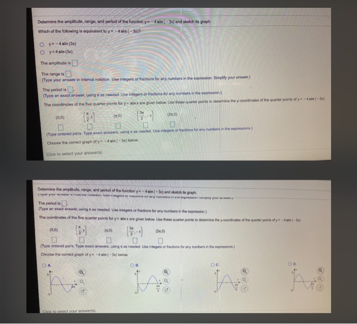 Solved label each answer.show and explain how you determined | Chegg.com