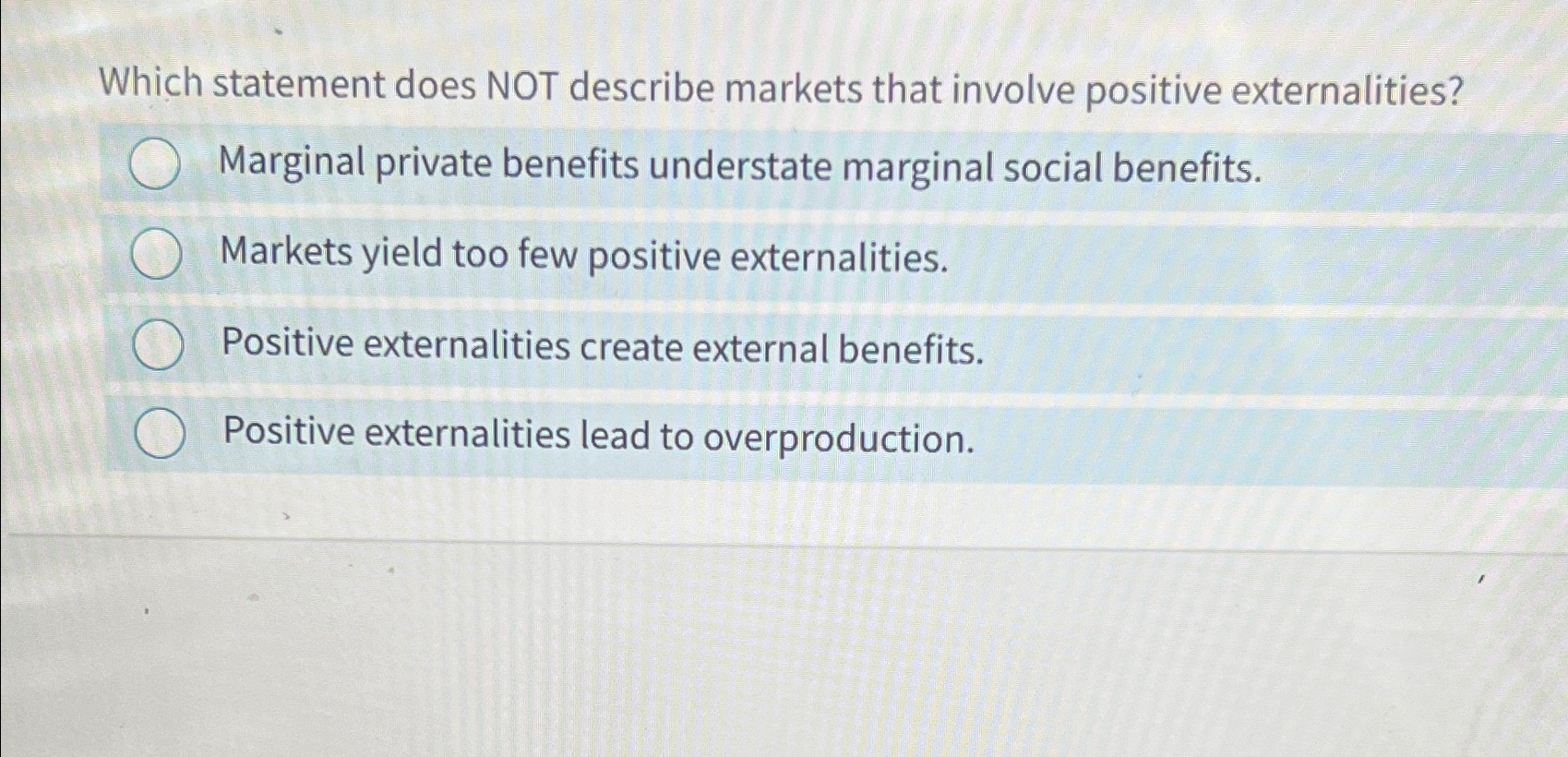Solved Which statement does NOT describe markets that | Chegg.com