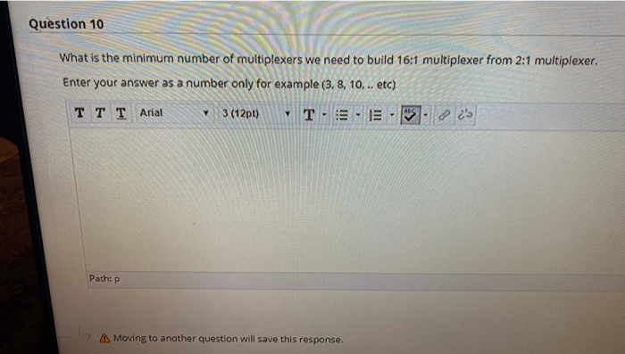 Solved Question 10 What is the minimum number of | Chegg.com