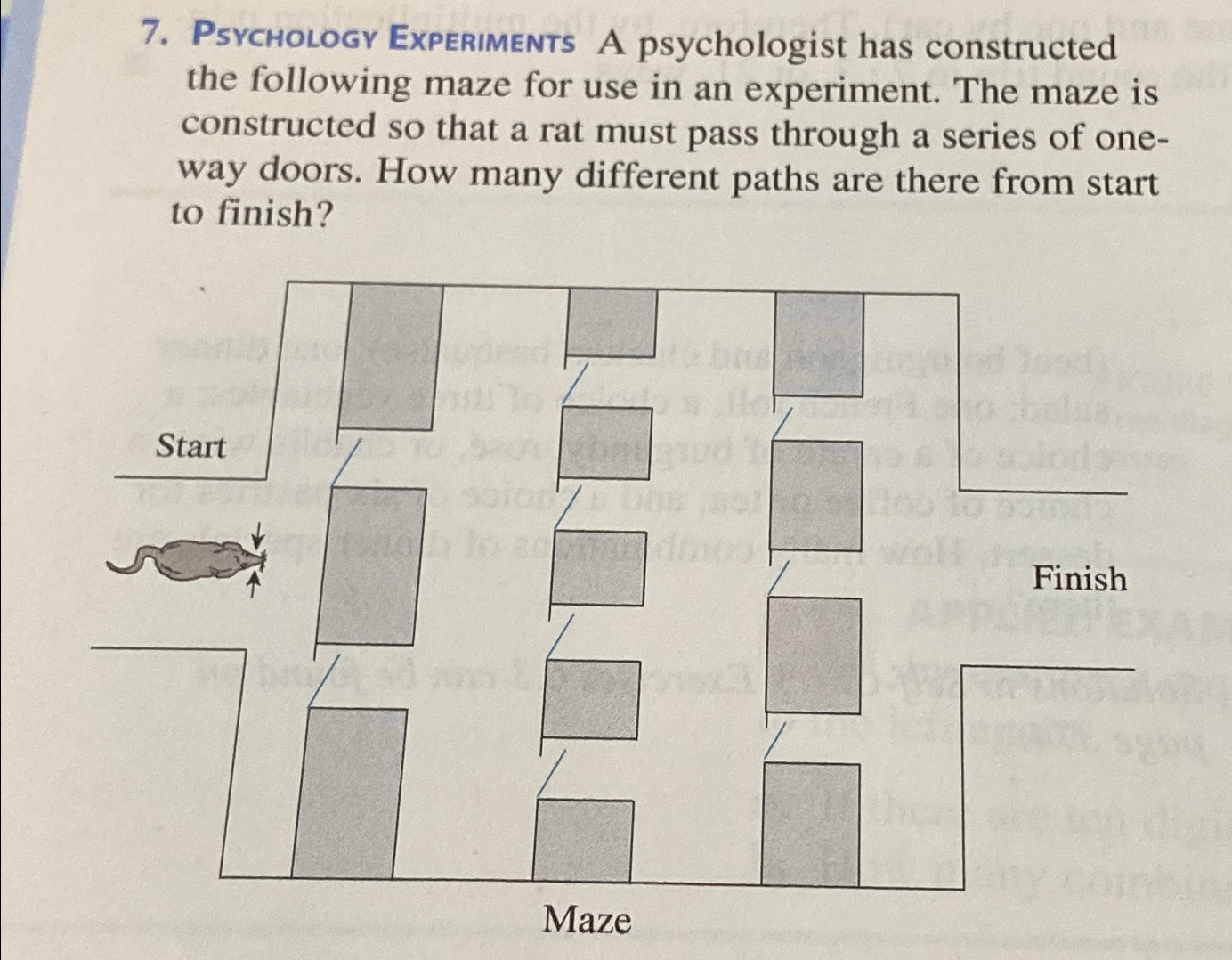 Solved Psychology Experiments A psychologist has constructed | Chegg.com