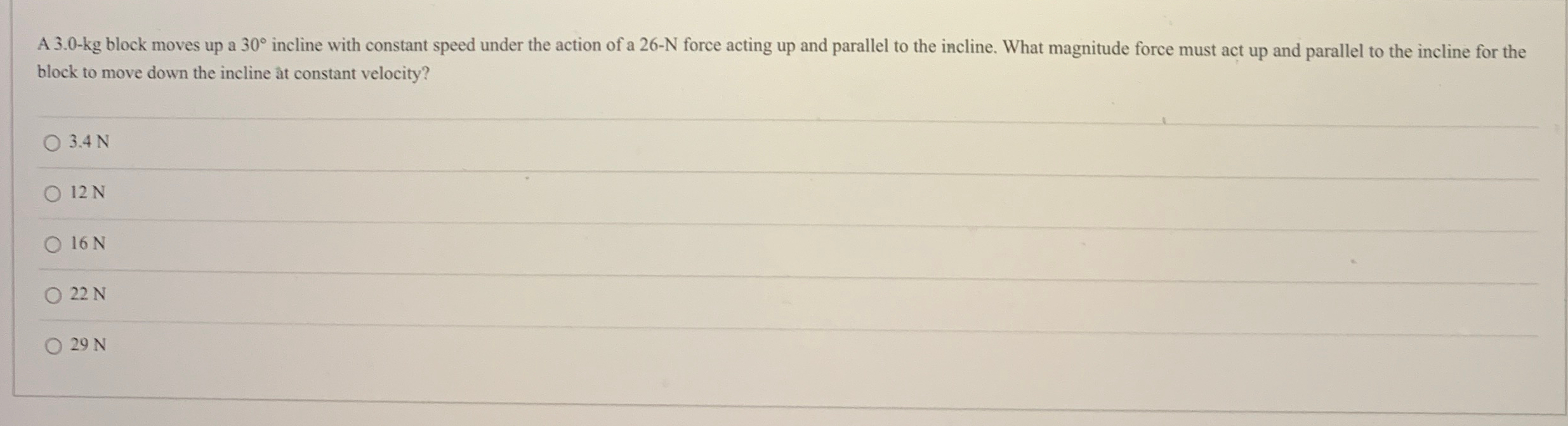Solved A 3.0-kg ﻿block moves up a 30° ﻿incline with constant | Chegg.com