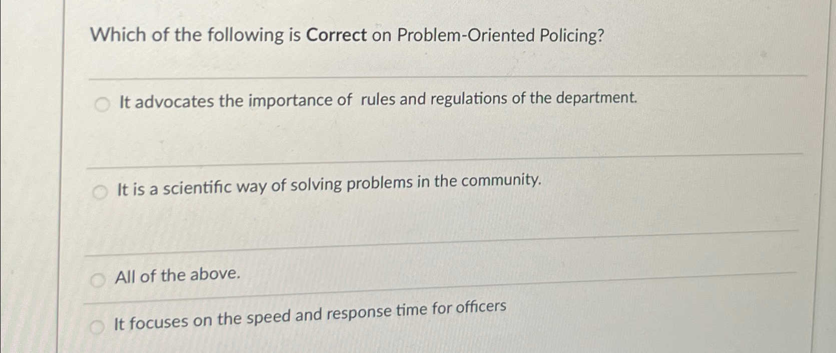 Solved Which of the following is Correct on Problem-Oriented | Chegg.com