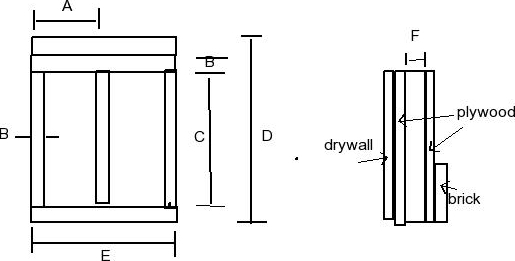 Solved The construction details of a standard single stud | Chegg.com