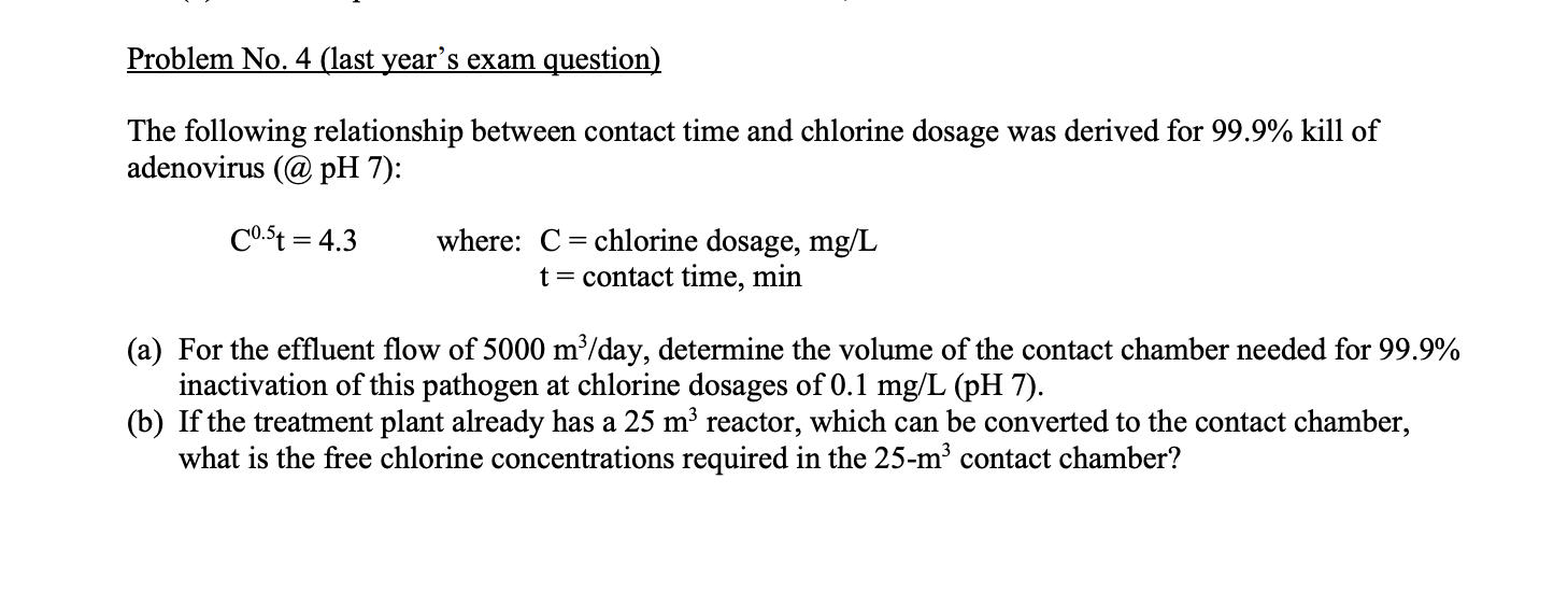 Solved Problem No. 4 (last year's exam question)The | Chegg.com
