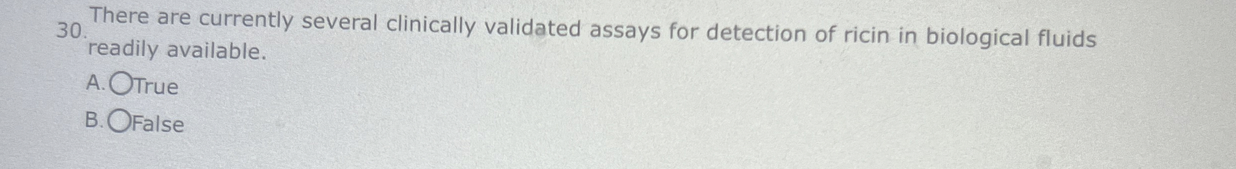 Solved There are currently several clinically validated | Chegg.com