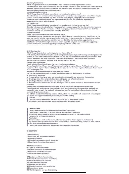 Solved Chemistry Connections Which Thoughebosk taik do you | Chegg.com