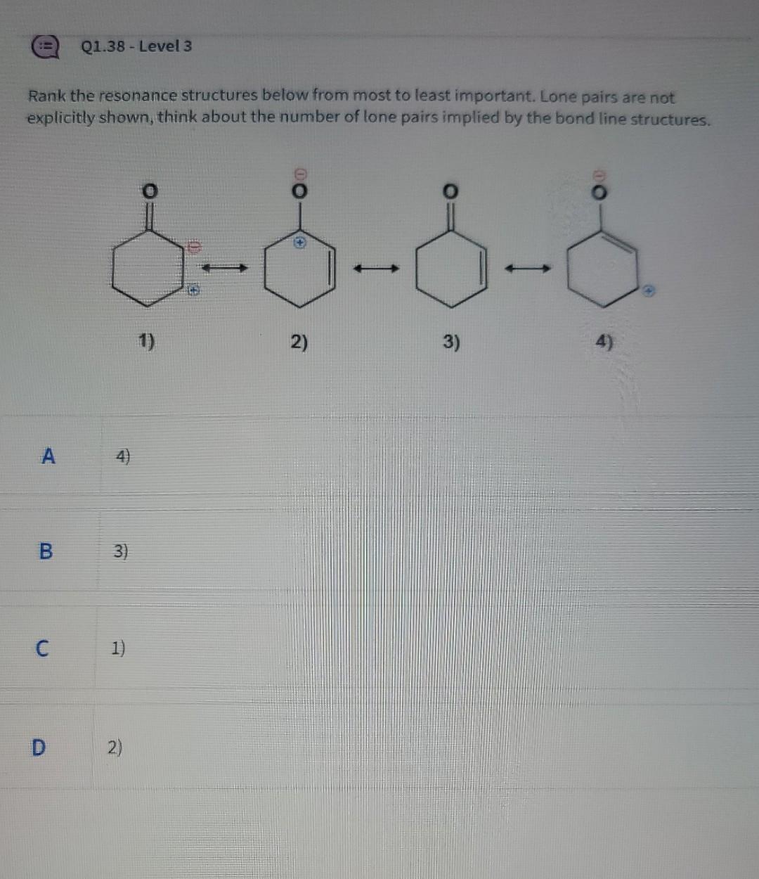 Solved Which resonance structure results from the arrow | Chegg.com