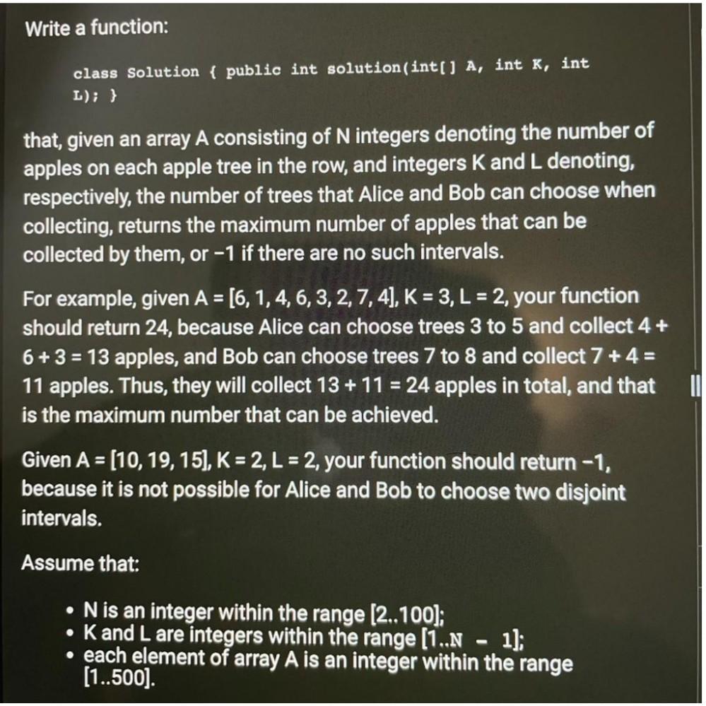 Solved Write a function: class Solution { public int | Chegg.com