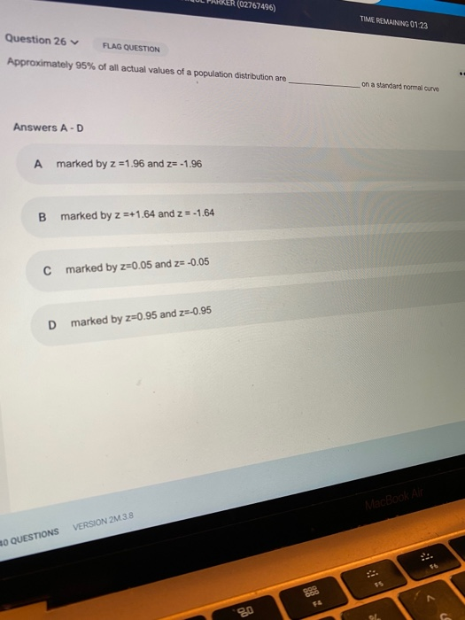 Solved (02767496) TIME REMAINING 0123 FLAG QUESTION Question | Chegg.com