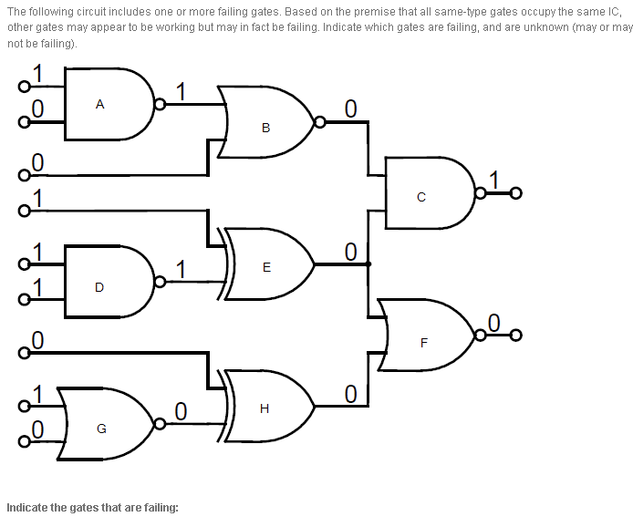 Solved The following circuit includes one or more failing | Chegg.com