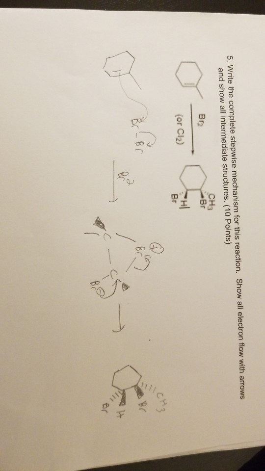 Solved 5. Write the complete stepwise mechanism for this | Chegg.com