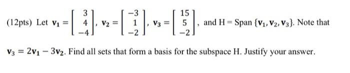 Solved (12pts) Let \\( | Chegg.com