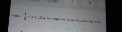 Solved Write -16 as ﻿two separate inequalities joined by | Chegg.com