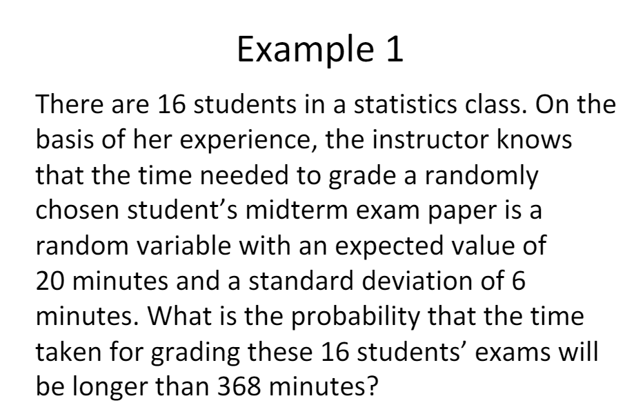 Solved Example 1 ﻿There are 16 ﻿students in a statistics | Chegg.com