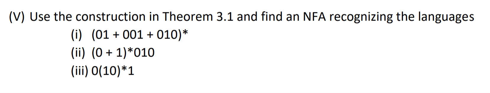 Solved Please show how to turn these into epsilon-NFA's (V) | Chegg.com