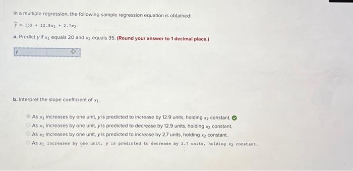 Solved In a multiple regression, the following sample | Chegg.com
