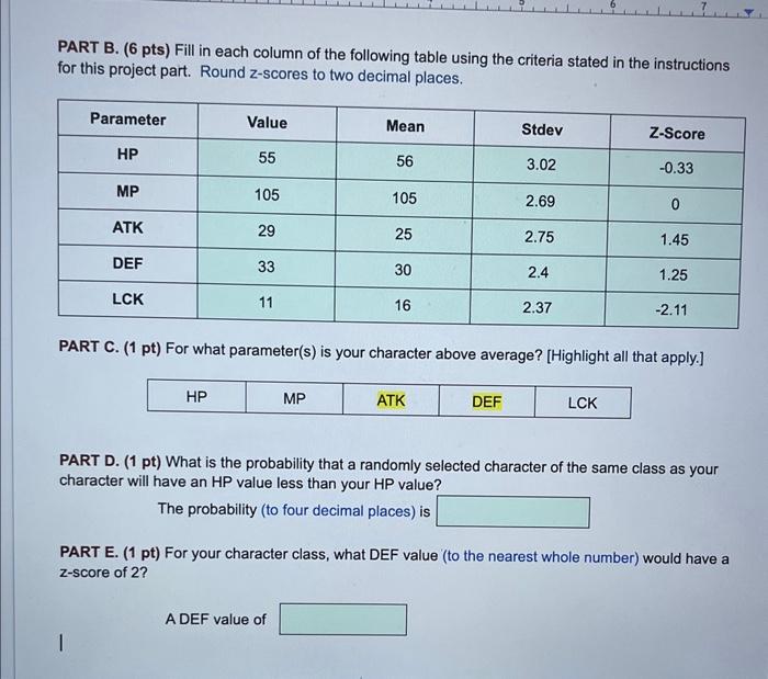 Solved I am just not sure how to complete Part D and E. | Chegg.com