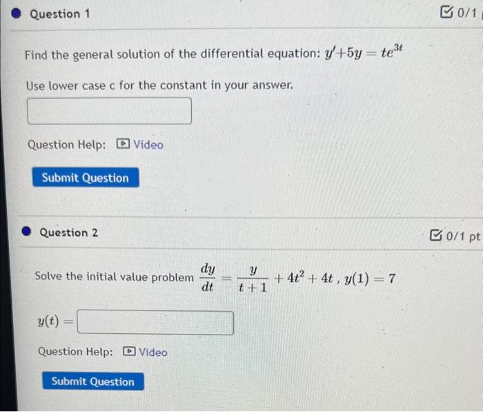 Solved Find the general solution of the differential | Chegg.com