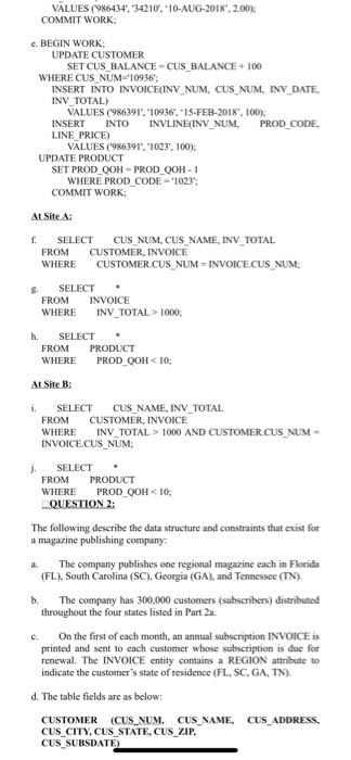 Solved Lab: Distributed Database Management Systems Read the | Chegg.com