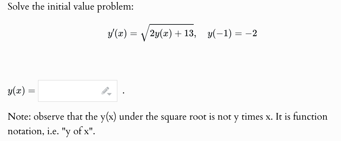Solve the initial value | Chegg.com