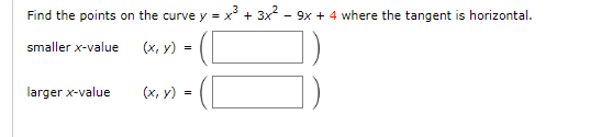 Solved Find the points on the curve y=x3+3x2-9x+4 ﻿where the | Chegg.com